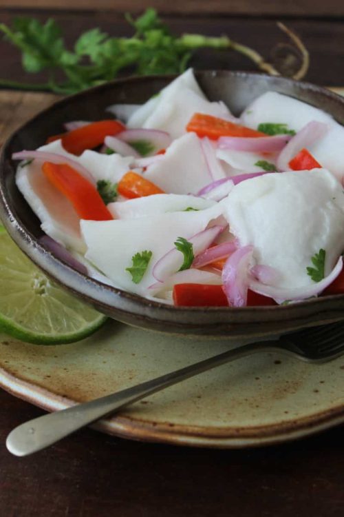 Ceviche de coco verde - Santo Legume