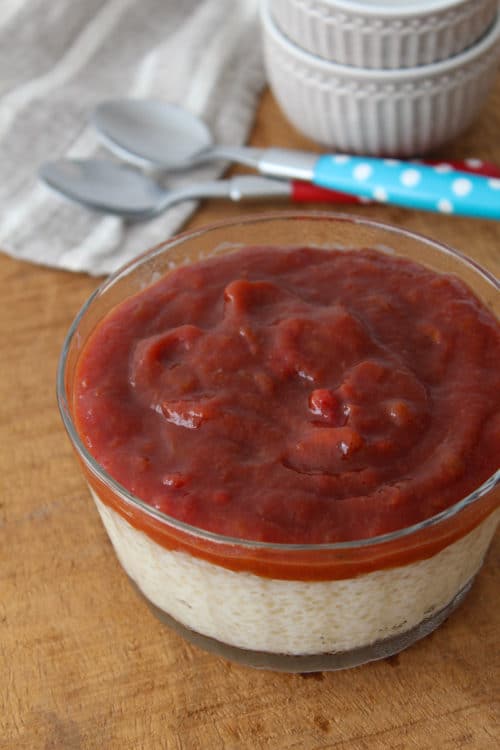 Creme de tapioca com calda de goiabada - Santo Legume